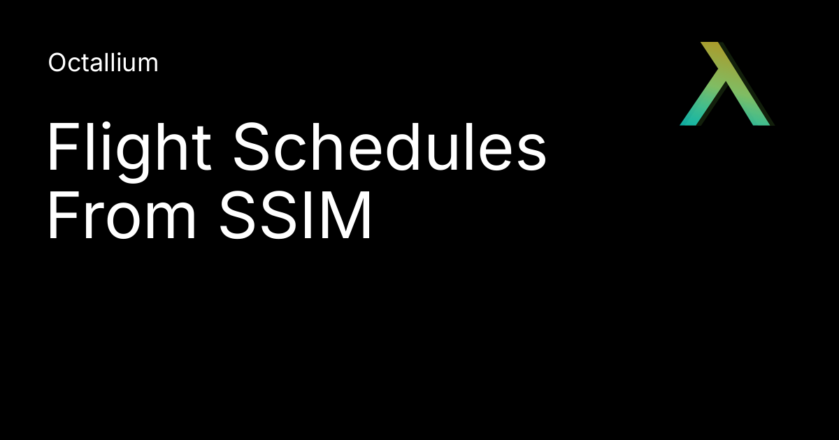 Flight Schedules From SSIM - Octallium