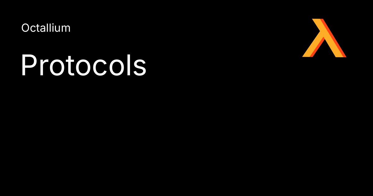 Protocols - Octallium Protocols - Octallium